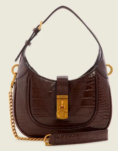 Guess CB840977 Women Maimie Croc Mini Hobo Bag Brown – GIZMOS AND GADGETS
