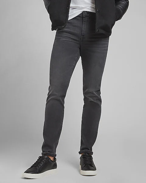Express Slim Hyper Stretch Coated Black Jeans – GIZMOS AND GADGETS