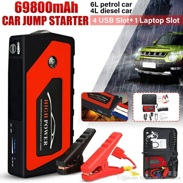 High Power 12V Car Jump Starter Portable Kit – GIZMOS AND GADGETS
